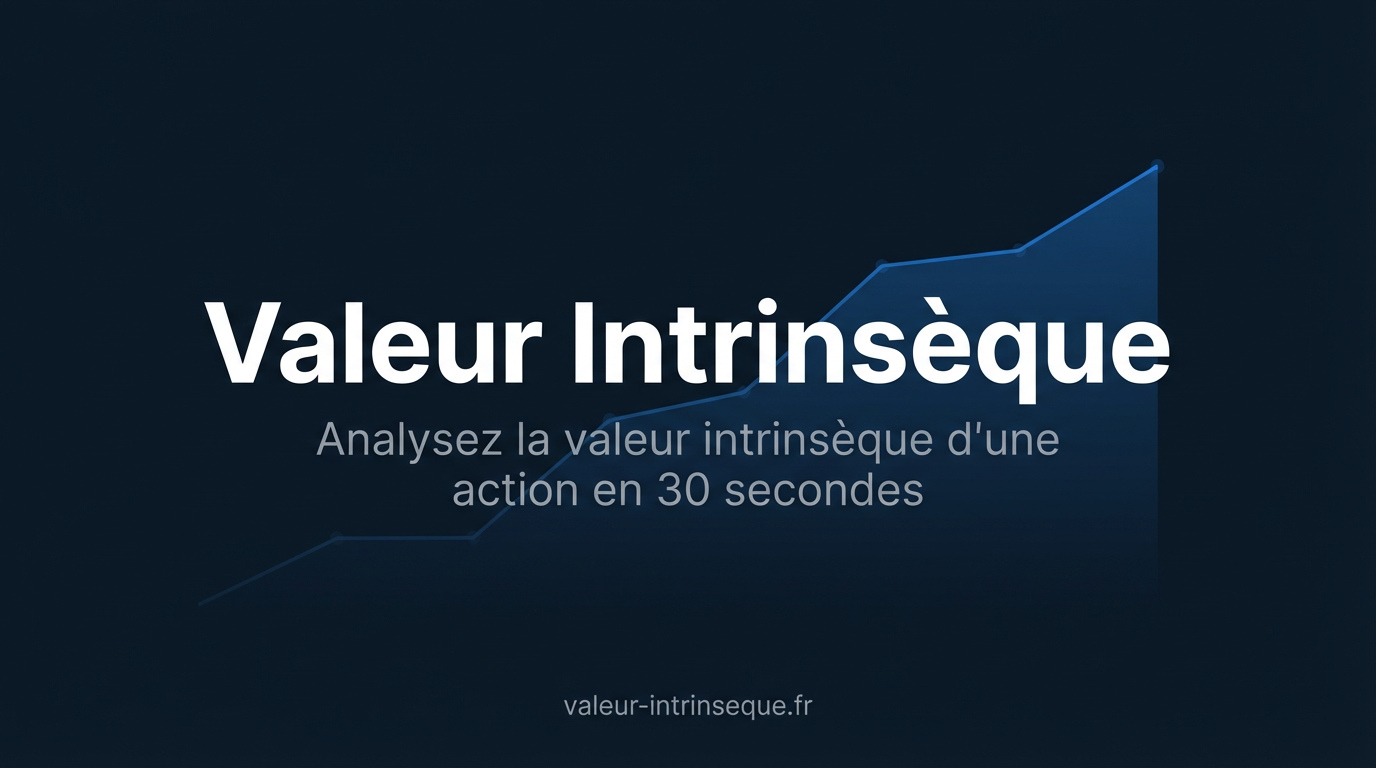 Définition : valeur intrinsèque d'une action